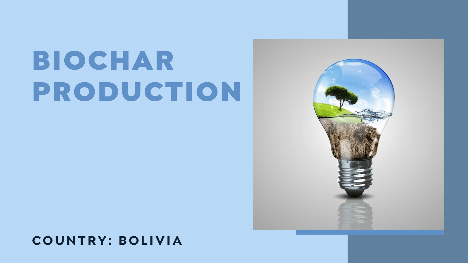 Biochar Production - Investment Group Services